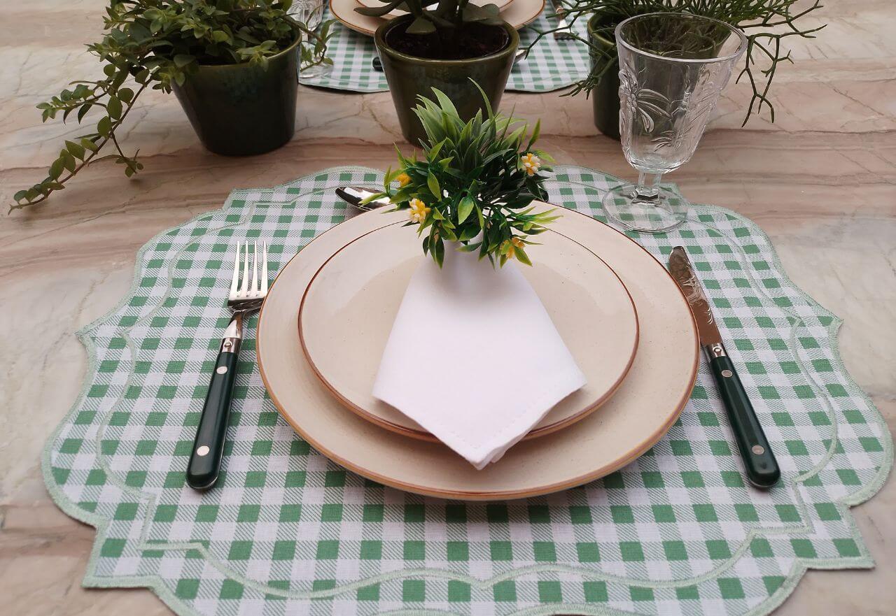 Mesa Posta em Tons de Verde | Verde à Mesa SP